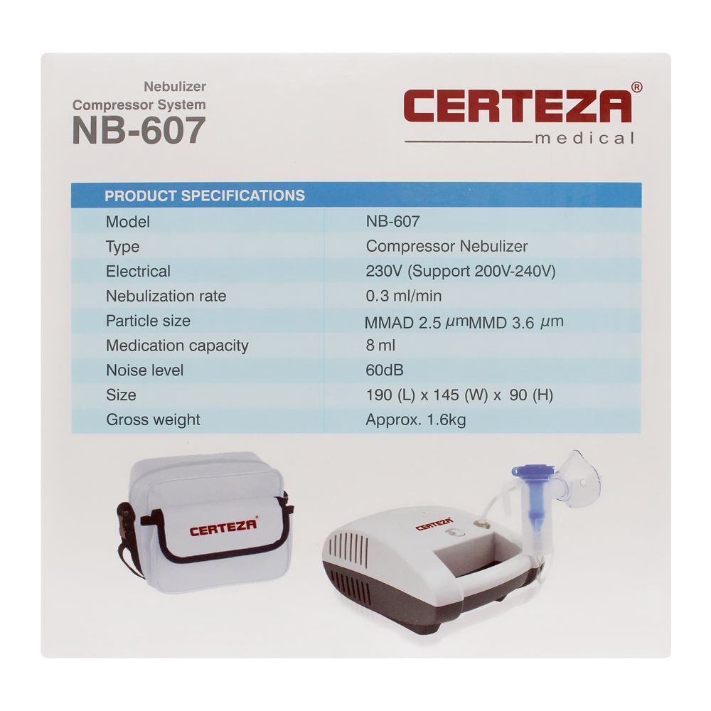 Compressor nebulizer for frequent use – NB 607 – Medical Bazar