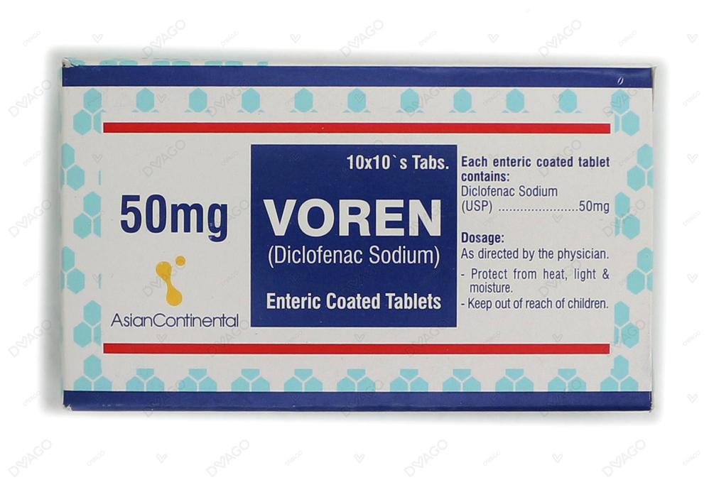 Voren Tablets 50mg 10X10's – Medical Bazar