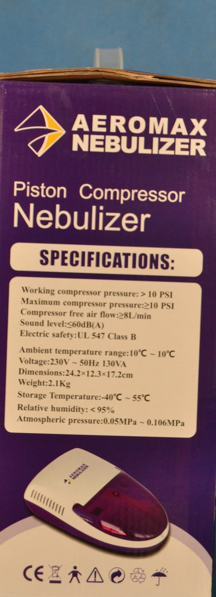 Aeromax Piston Compressor Nebulizer – Medical Bazar