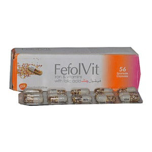 Fefolvit Spansule Capsules 56's – Medical Bazar
