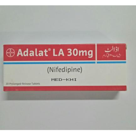 Adalat La Tablets 30mg 2X10s – Medical Bazar
