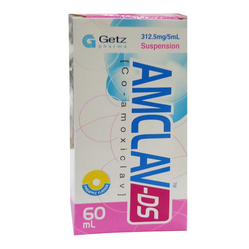 Amclav Suspension 312.5mg 60ml 1's – Medical Bazar