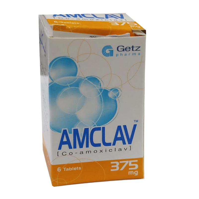 Amclav Tablets 375mg 6's – Medical Bazar