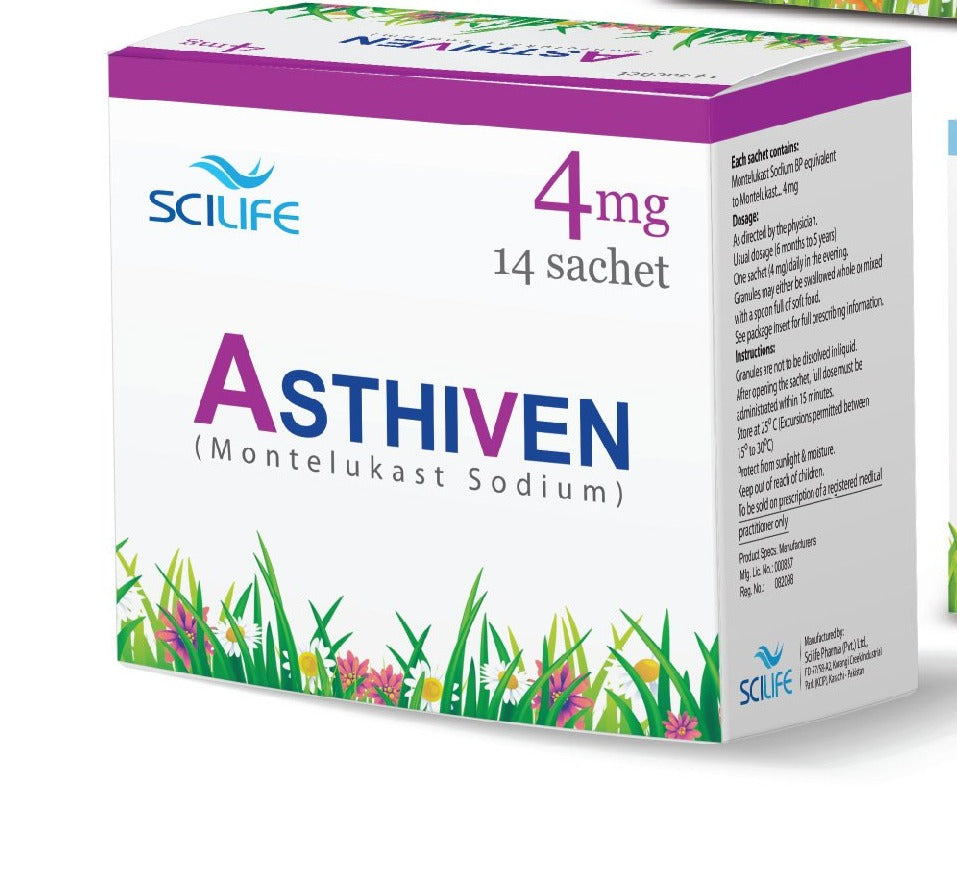 Asthiven 4mg Sachet 14's – Medical Bazar