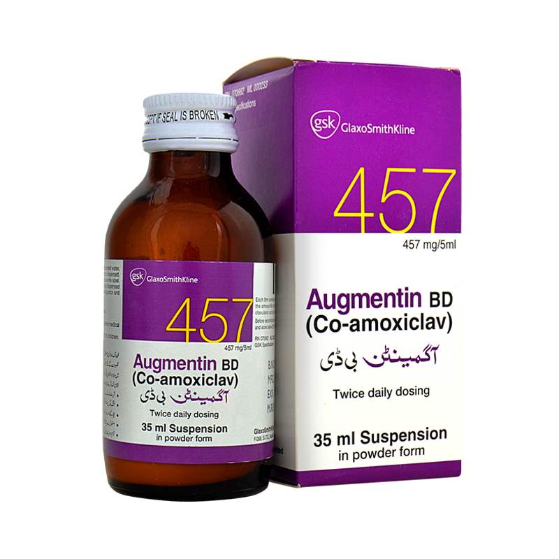 Augmentin Bd 457mg/5ml 35ml 1's – Medical Bazar
