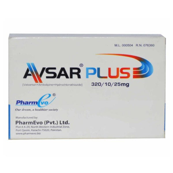 Avsar Plus 320/10/25mg – Medical Bazar