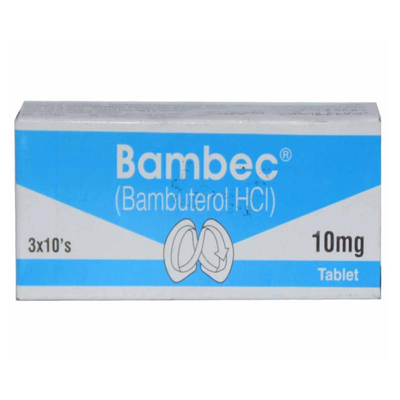 Bambec Tablets 10mg 3X10's – Medical Bazar
