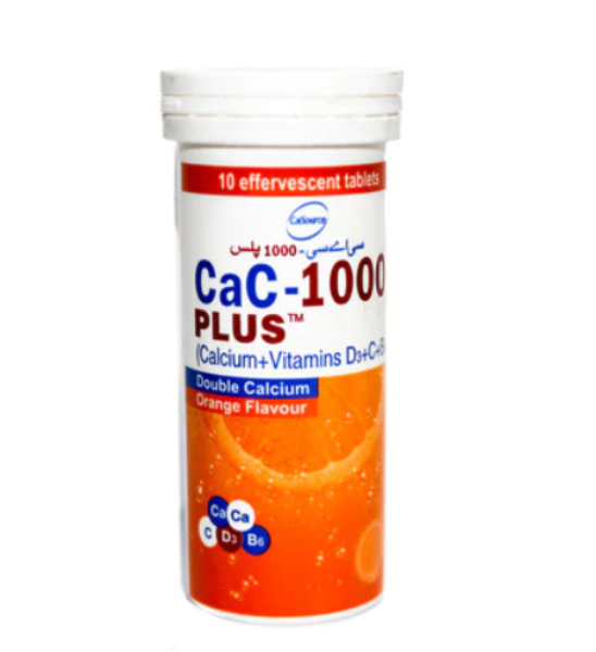 CaC 1000 Plus Tablets Orange T10 – Medical Bazar