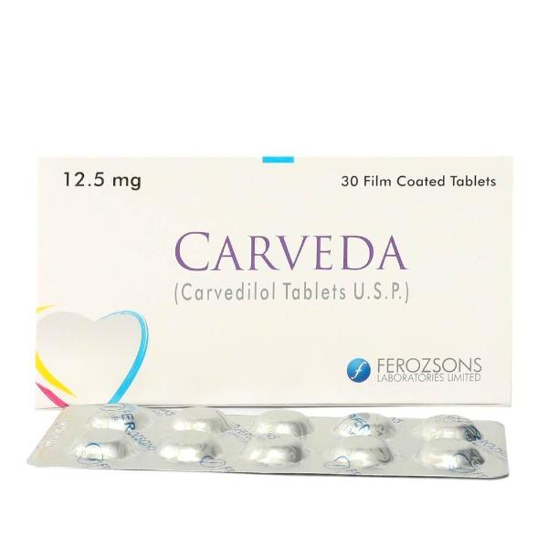 Carveda Tablets 12.5mg 30's – Medical Bazar