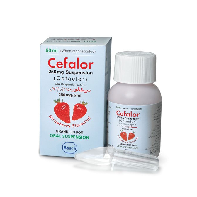 Cefalor Suspension 250mg 60ml 1's – Medical Bazar