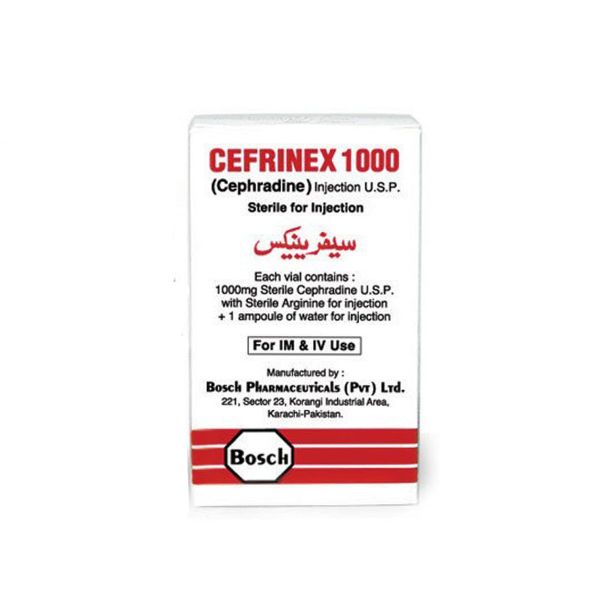 Cefrinex Injection 1g 1 Vial – Medical Bazar