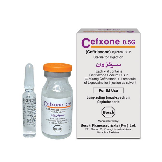 Cefxone Injection Iv 500mg 1 Vial – Medical Bazar