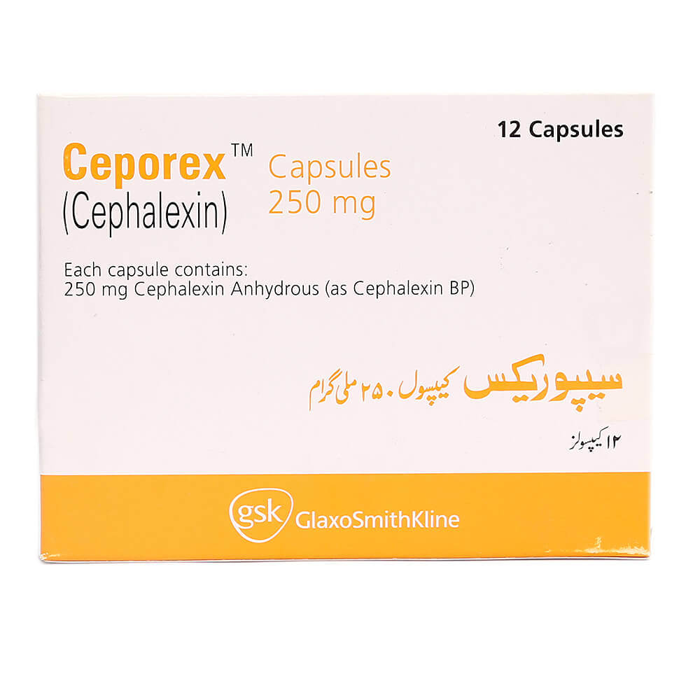 Ceporex Capsules 250mg 12's – Medical Bazar