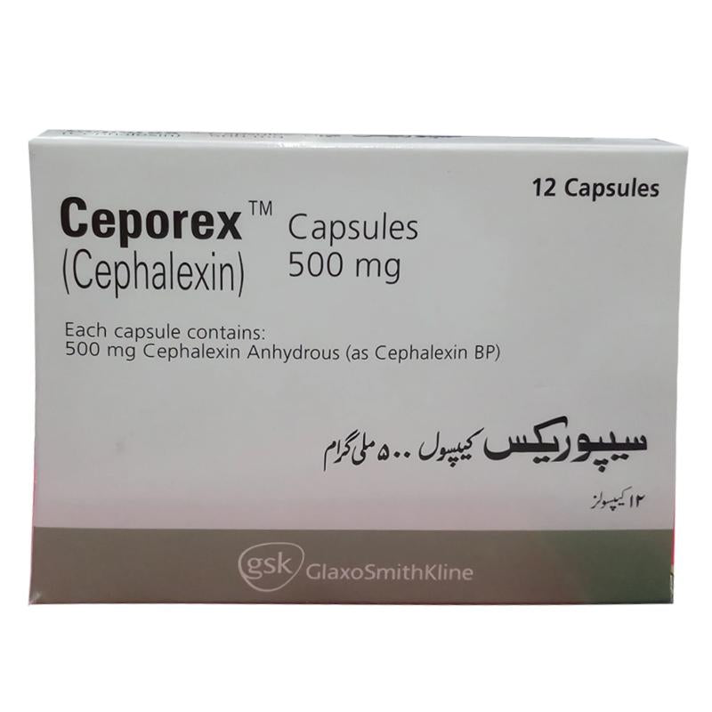 Ceporex Capsules 500mg 12's – Medical Bazar