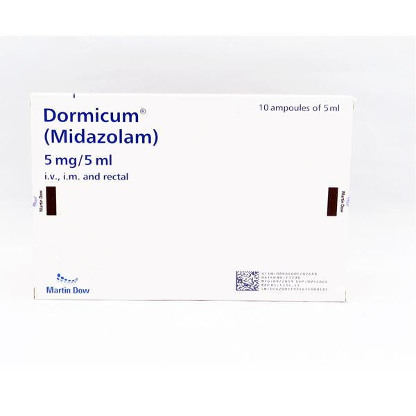 Dormicum Injection 5mg 10 Ampoules X 5ml – Medical Bazar