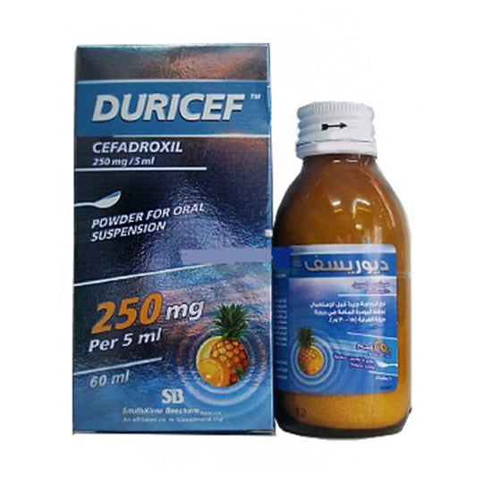 Duricef Suspension 250mg 60ml 1's – Medical Bazar