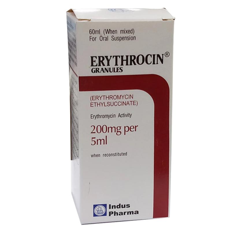 Erythrocin Susp 200 MG 60 ml 1's – Medical Bazar