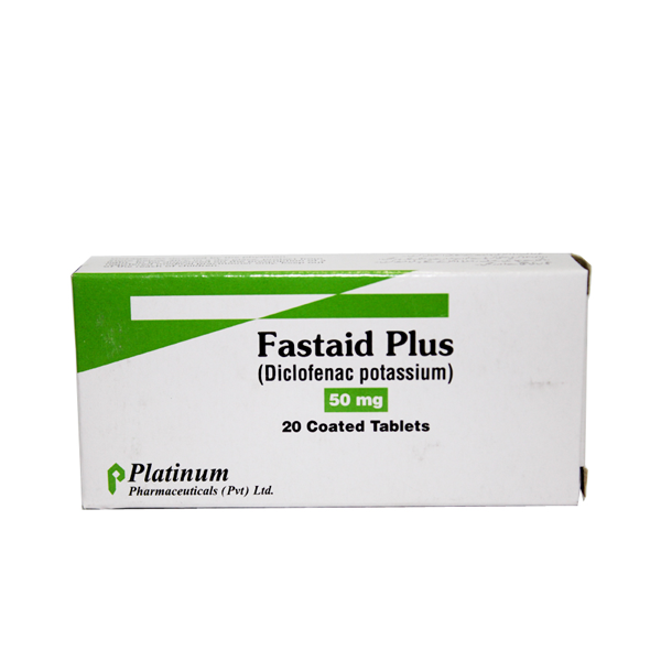 Fastaid Plus Tablets 50mg 2X10's – Medical Bazar
