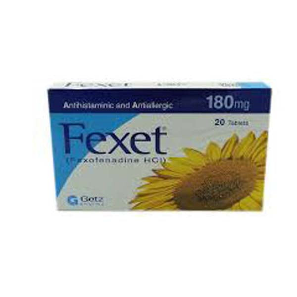 Fexet Tablets 180mg 20's – Medical Bazar