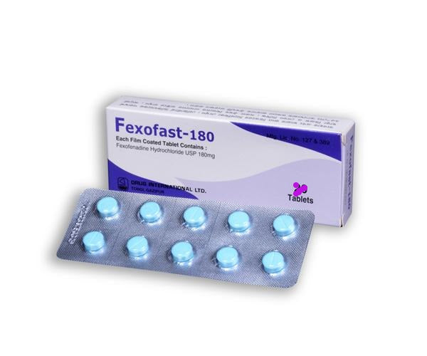 Fexofast 180mg Tab 10's – Medical Bazar