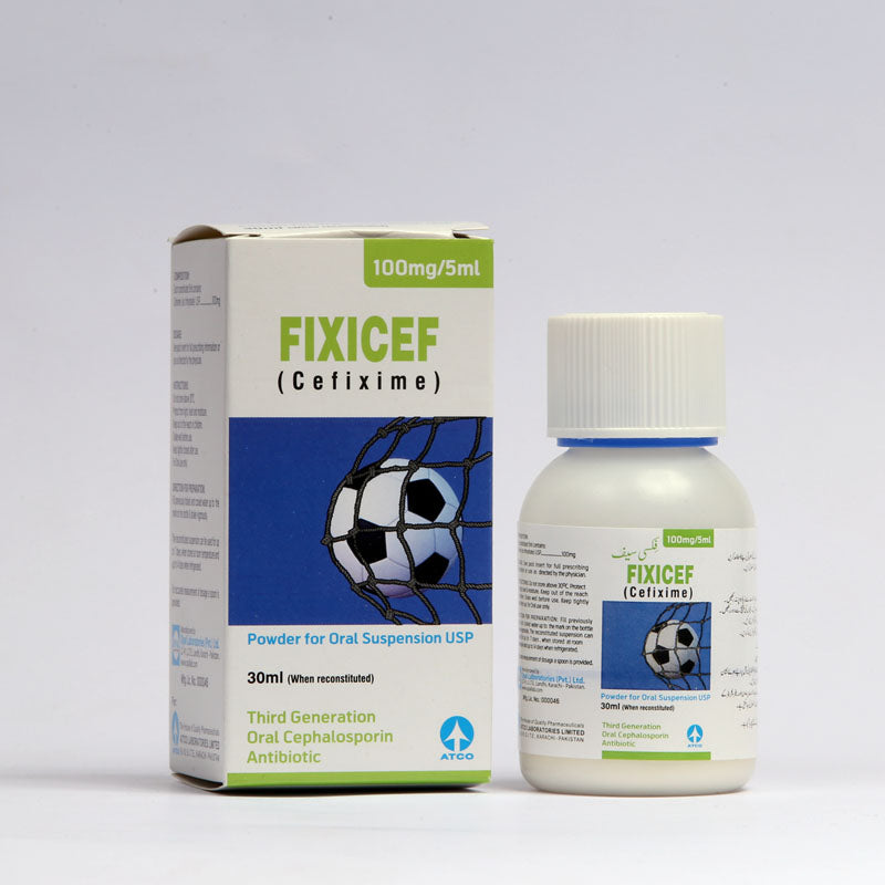 Fixicef 100mg Suspension 30ml 1's – Medical Bazar