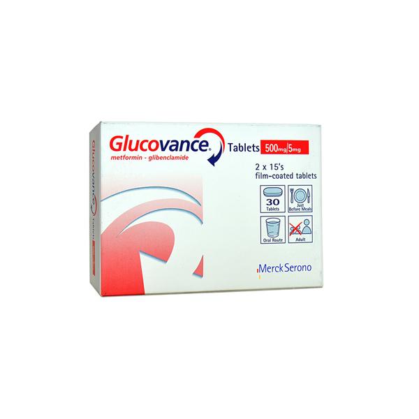 Glucovance Tablets 5/500mg 2X15s – Medical Bazar