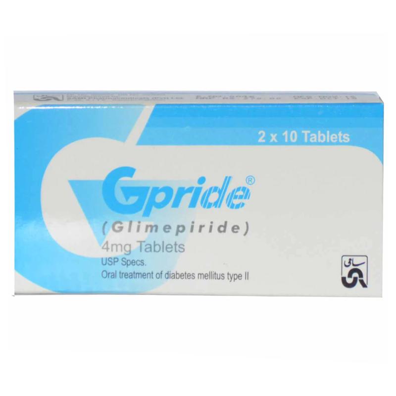 Gpride Tablets 4mg 2X10's – Medical Bazar