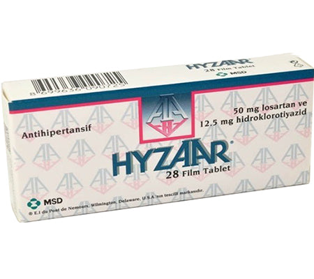 Hyzaar Tablets 50/12.5mg 28's – Medical Bazar