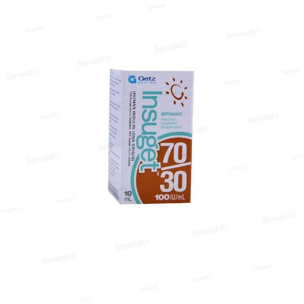 Insuget 70/30 Injection 100 Iu 1 Vialx10ml – Medical Bazar