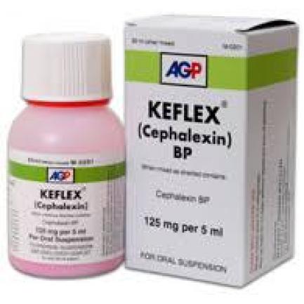 Keflex Suspension 125mg 60ml 1's – Medical Bazar