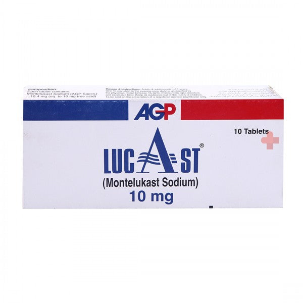 Lucast Tablets 10mg 10's – Medical Bazar