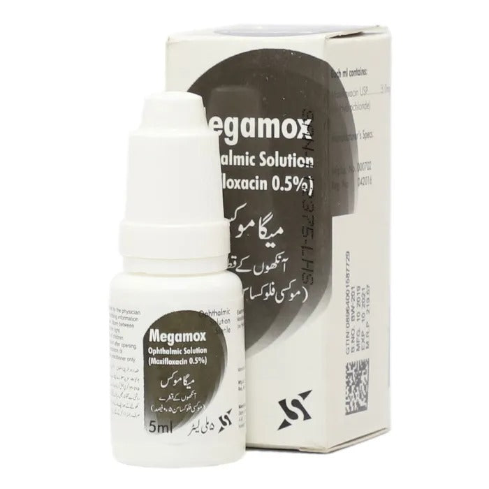 Megamox Opthalmic Sol 5ml 1's – Medical Bazar