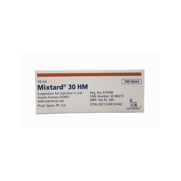 Mixtard 30 Hm Injection 100 Iu 1 Vialx10ml – Medical Bazar