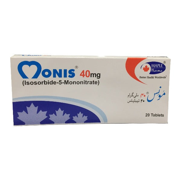 Monis Tab 40 MG 20's – Medical Bazar