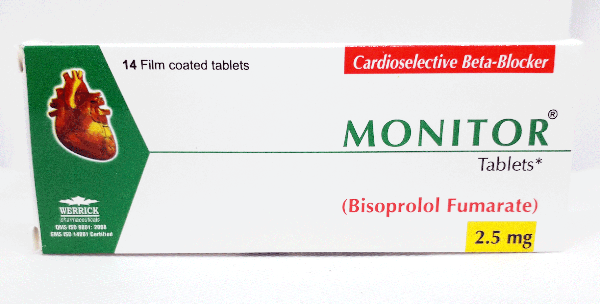 Monitor Tablets 2.5mg 14's – Medical Bazar