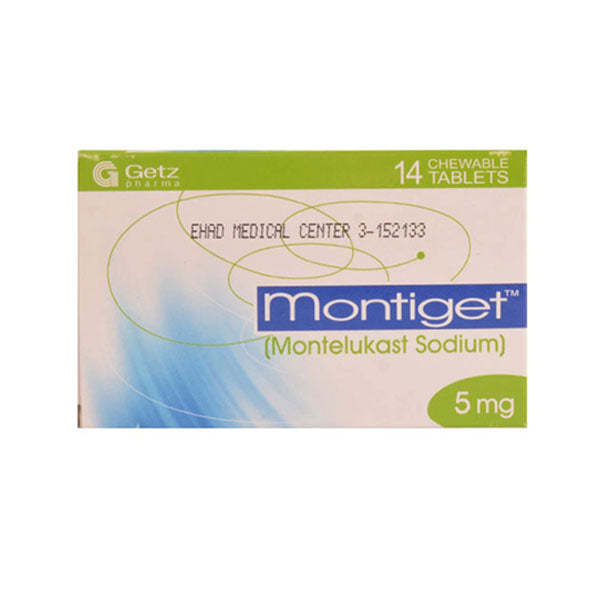 Montiget Tablets 5mg 2X7's – Medical Bazar