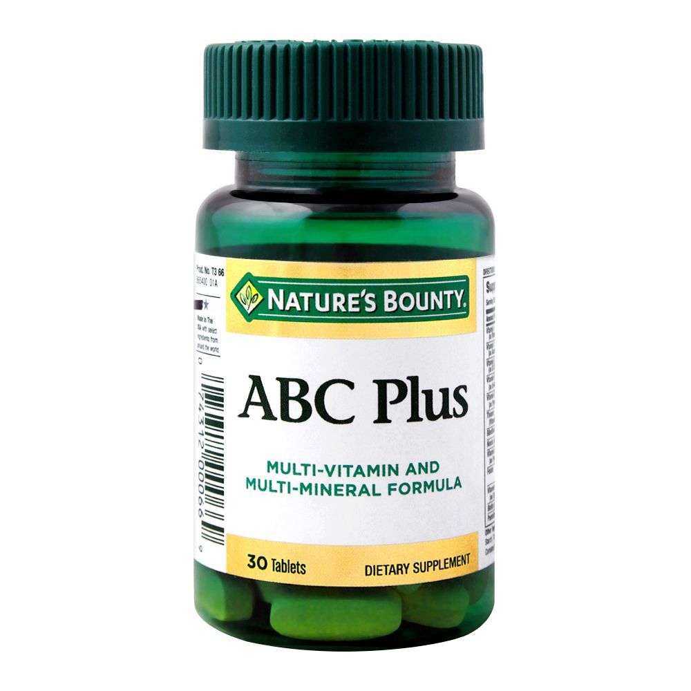 Nature's Bounty ABC Plus 30 Tablets – Medical Bazar
