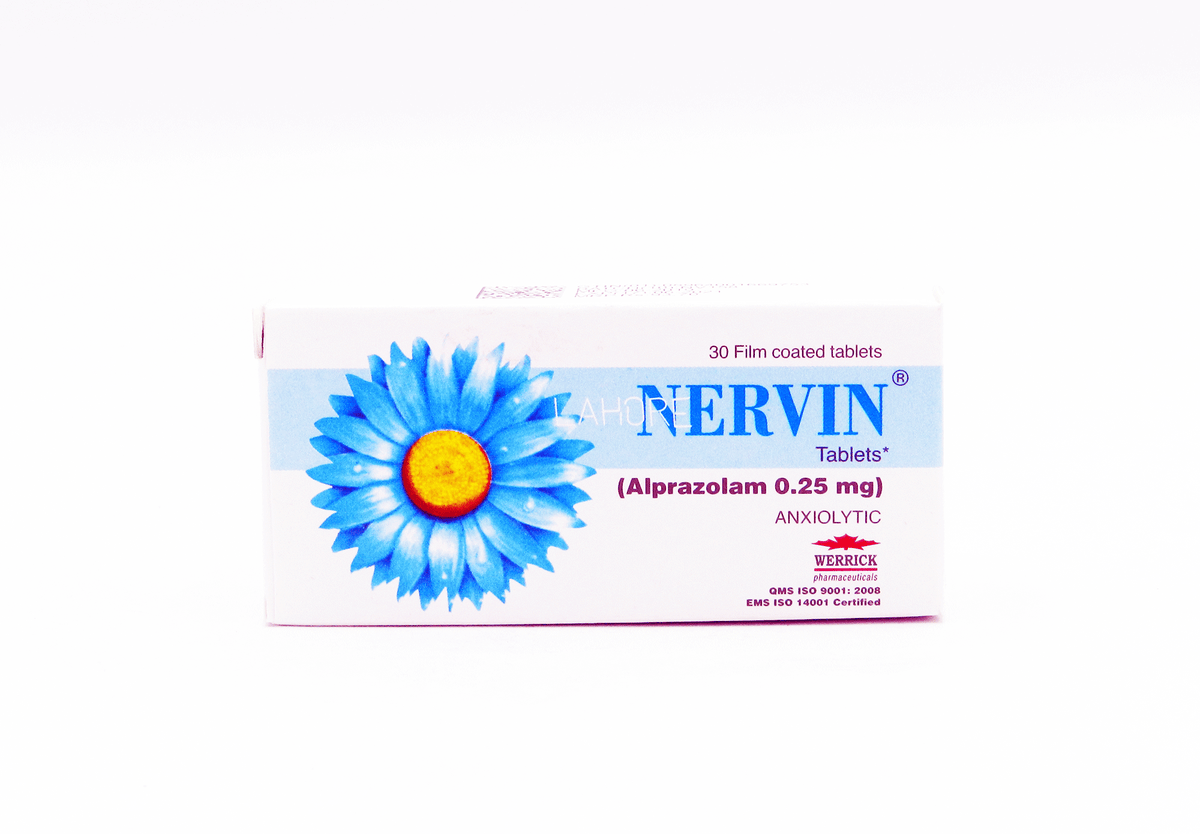 Nervin 0.25mg Tab 3X10's – Medical Bazar