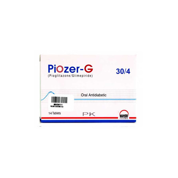 Piozer G Tablets 30/4mg 14's – Medical Bazar