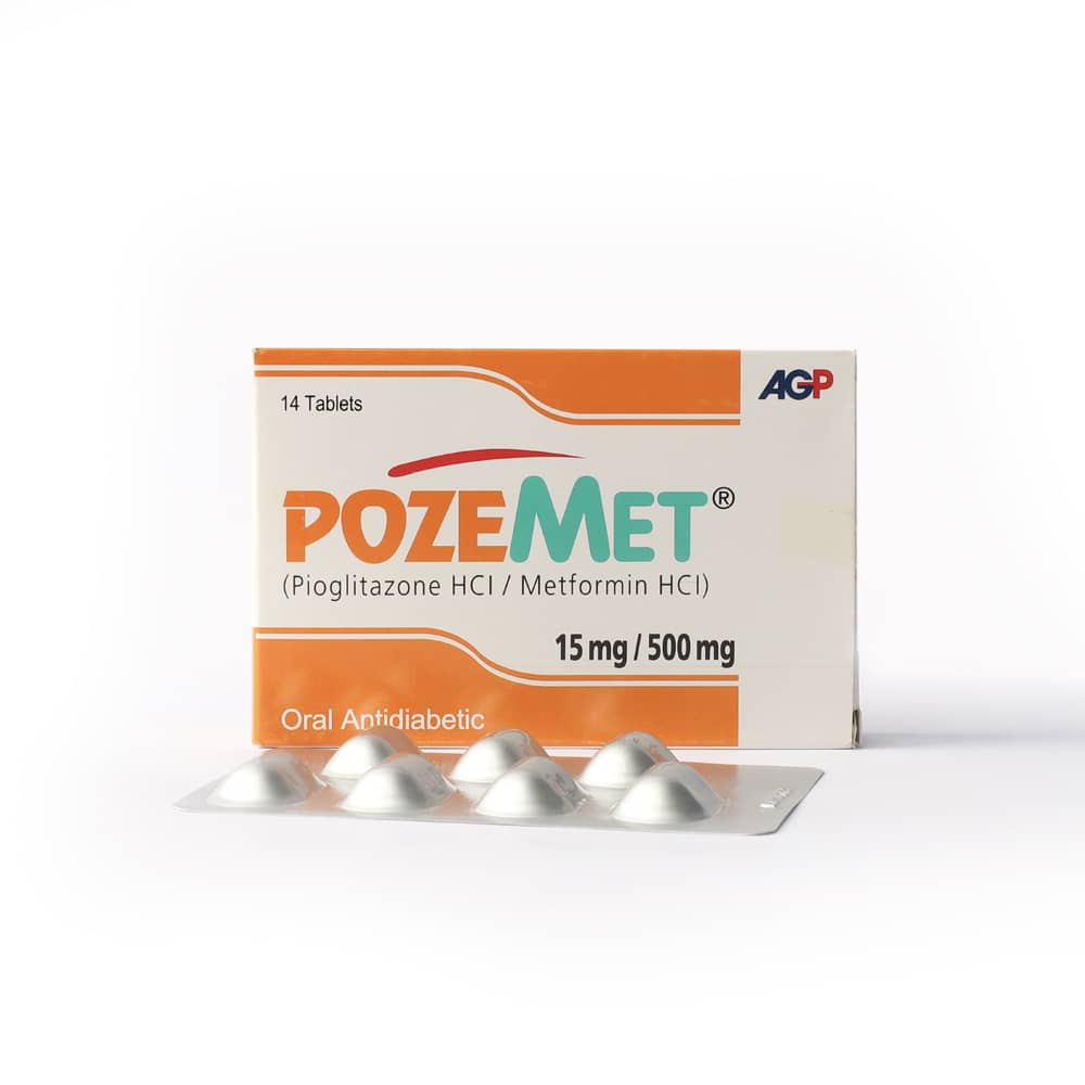 Poze Met Tablets 15/500mg 14's – Medical Bazar