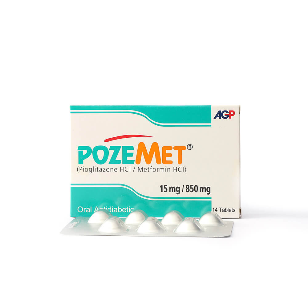 Poze Met Tablets 15/850mg 14's – Medical Bazar