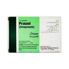 Prazol Capsules 20mg 14's – Medical Bazar