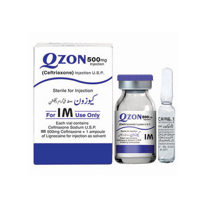 Qzon Injection Iv 500mg 1 Vial – Medical Bazar