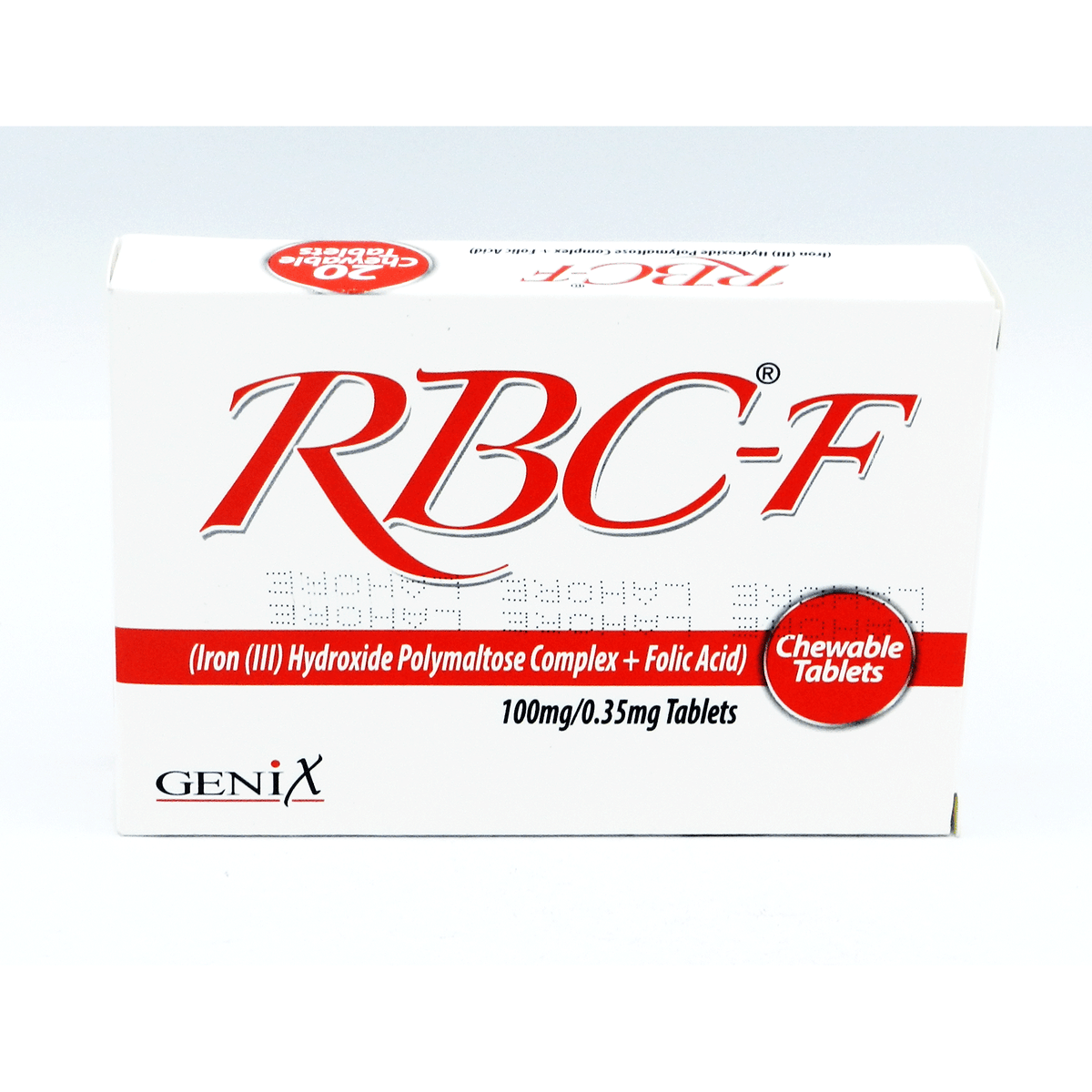 Rbc-F 100mg Tablets 20's – Medical Bazar