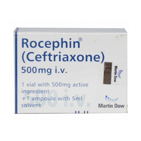 Rocephin Injection Iv 500mg 1 Vial – Medical Bazar