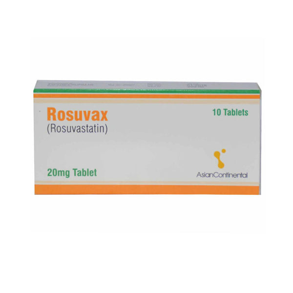 Rosuvax 20mg Tablets 10's – Medical Bazar