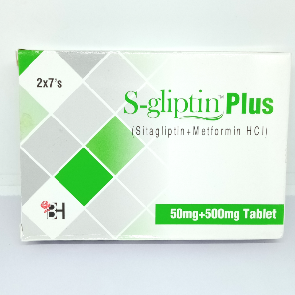S-Gliptin Plus Tablets 50mg+500mg 14's – Medical Bazar