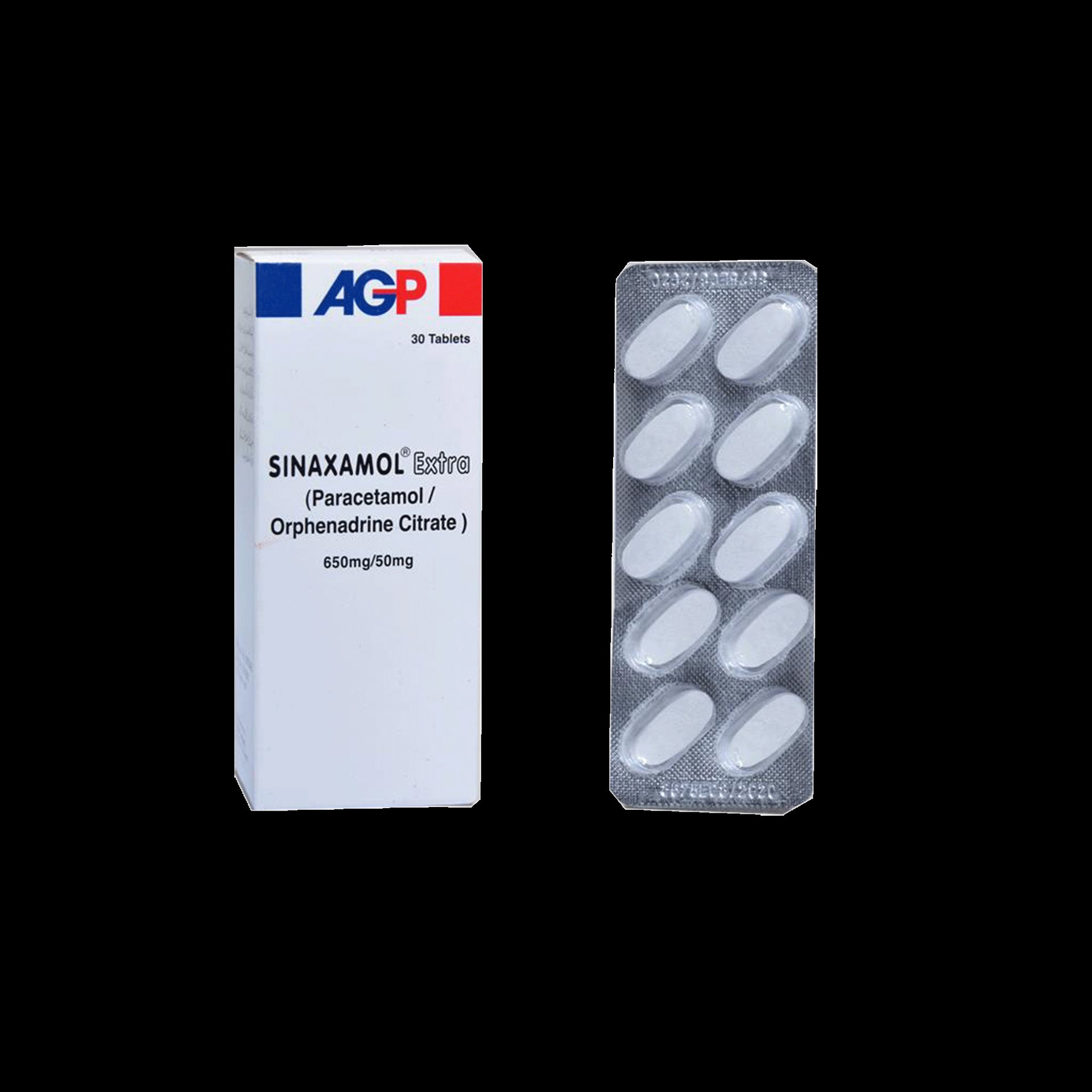 Sinaxamol Extra Tablets 30's – Medical Bazar