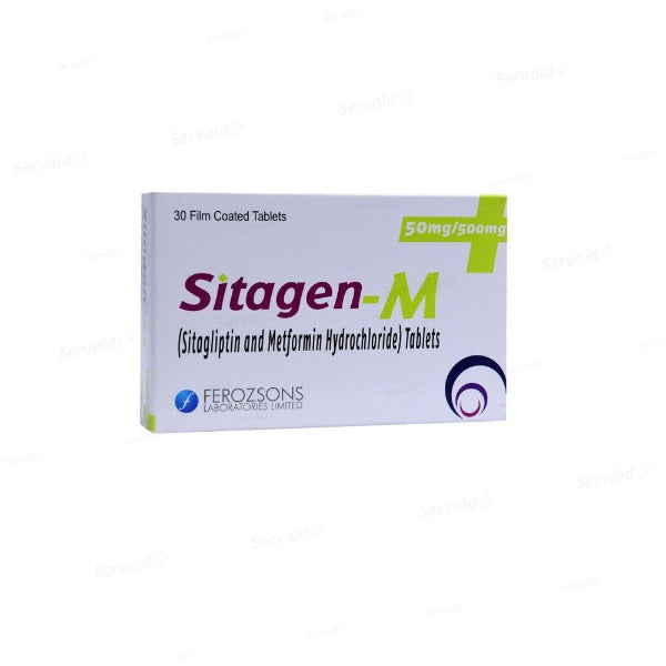Sitagen-M 50/500mg Tablets 30's – Medical Bazar