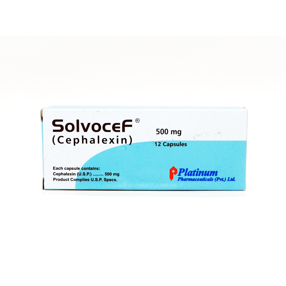 Solvocef Capsules 500mg 2X6's – Medical Bazar